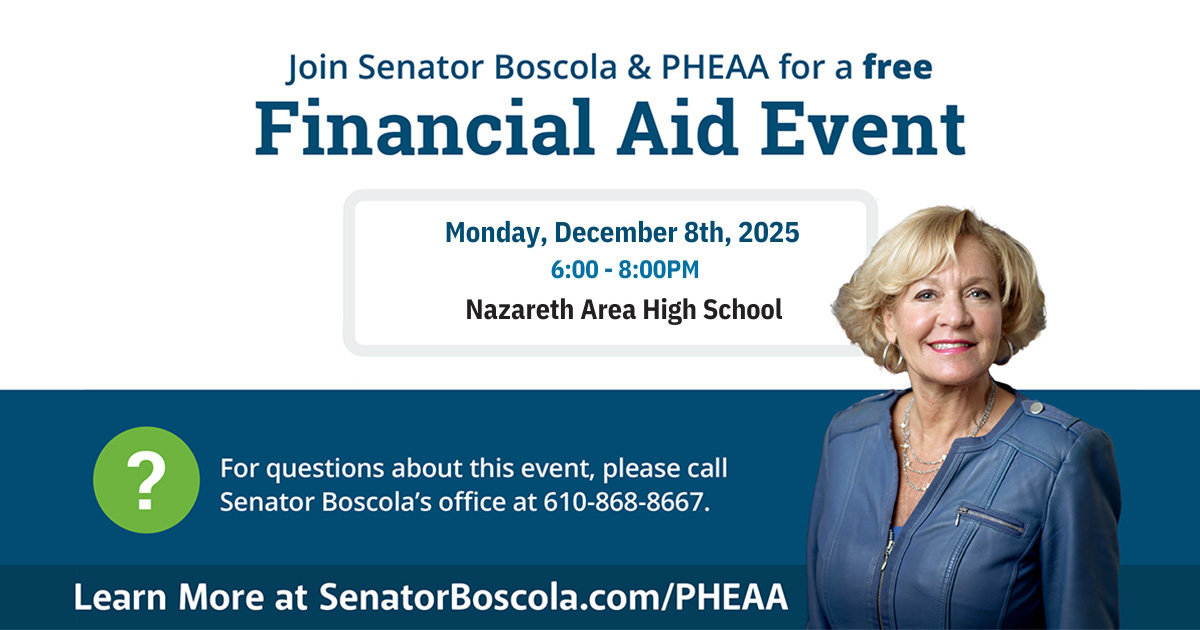 Financial Aid Event - Senator Lisa Boscola
